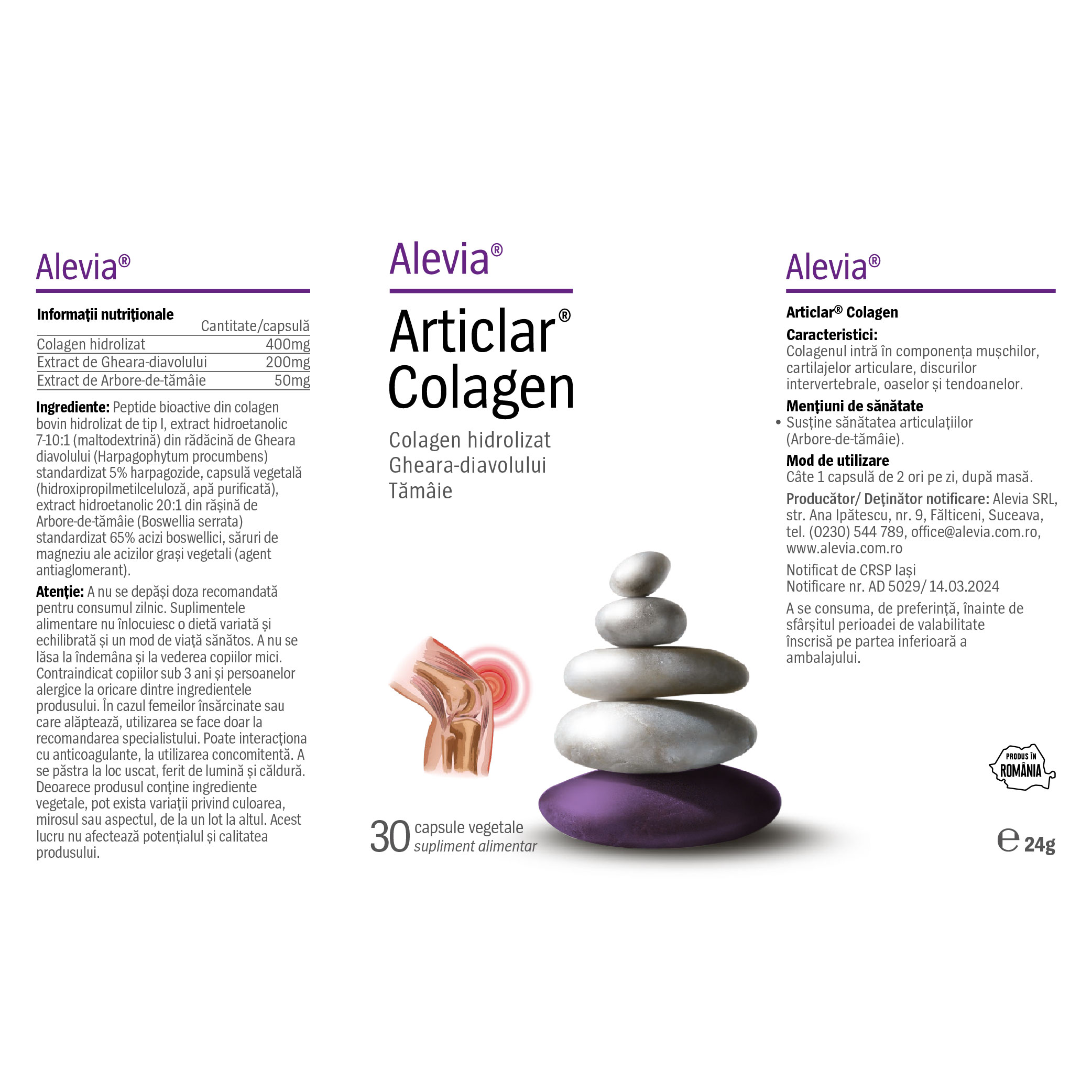 Articlar Colagen 30 Capsule Vegetale - Alevia